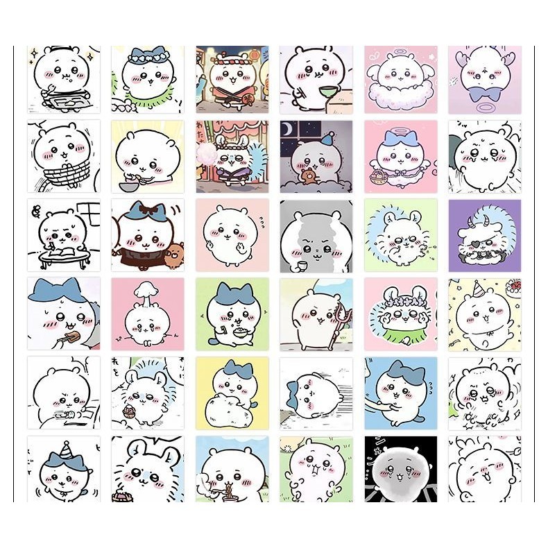 Chiikawa 198 sheets of Japanese-style cartoon anime Chiikawa stickers ...