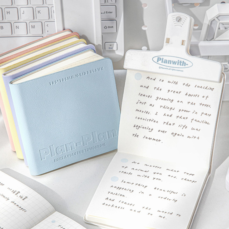 Cdaily|Cube Square Soft Leather Book Portable pu Leather Pocket Book ...