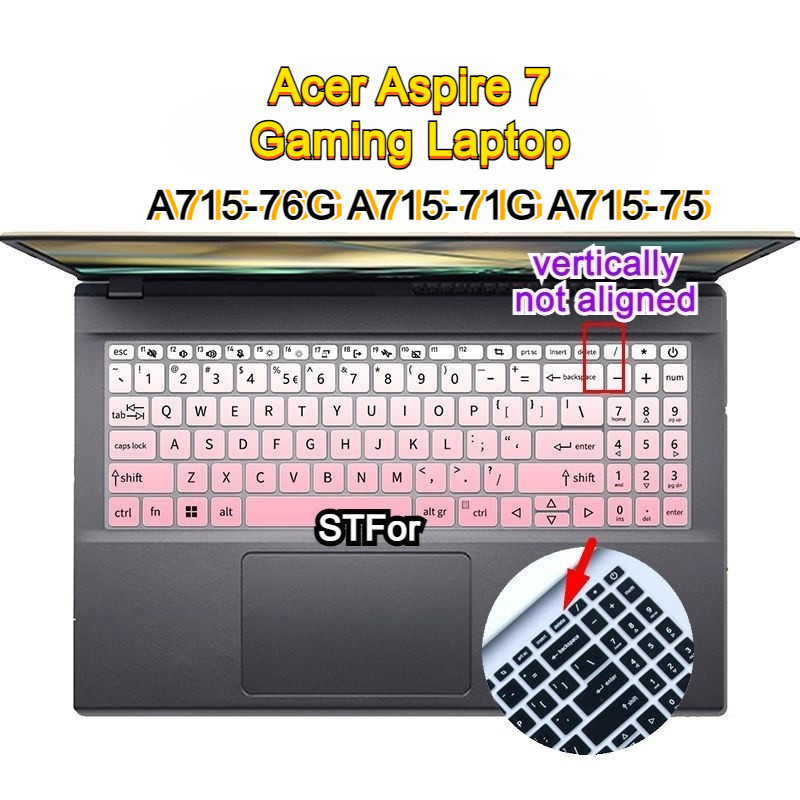 Acer Aspire 7 Gaming Laptop Keyboard Cover A715-71G A715-76G A715-75 ...