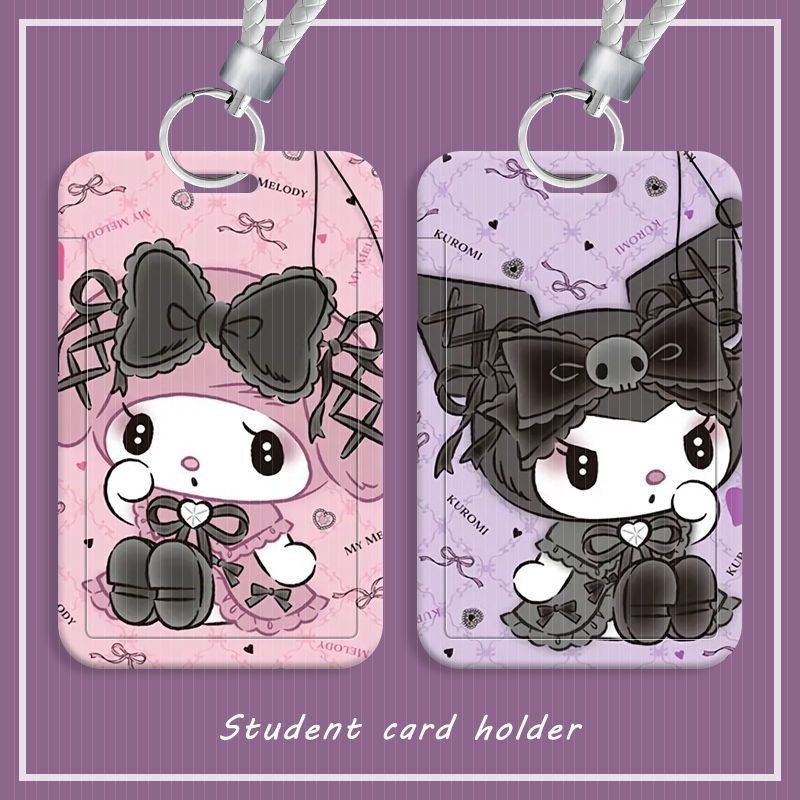 Cartoon Kuromi Card case Credit Card Holder Student ID Card Case With ...