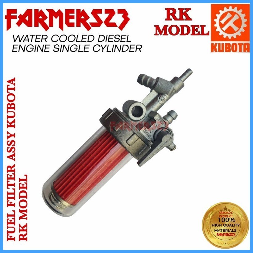 ☪ ☽ FUEL FILTER ASSY KUBOTA RK MODEL WATER COOLED DIESEL ENGINE ...