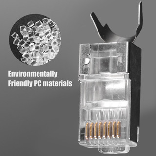 [ Wholesale ]Shielded RJ45 CAT7 Crystal Head Connectors - No Pass Hole ...