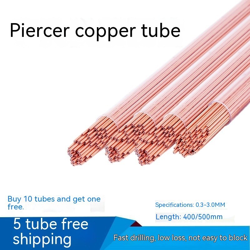 EDM Wire Machine, copper tube punching machine, single hole red copper ...