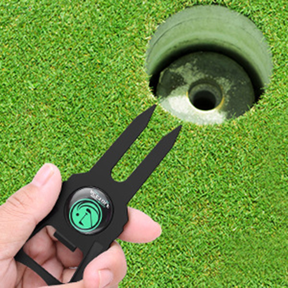 Multi-Purpose 6-In-1 Golfs Divot Tool Heavy Duty Golfs Ball Marker Tool ...