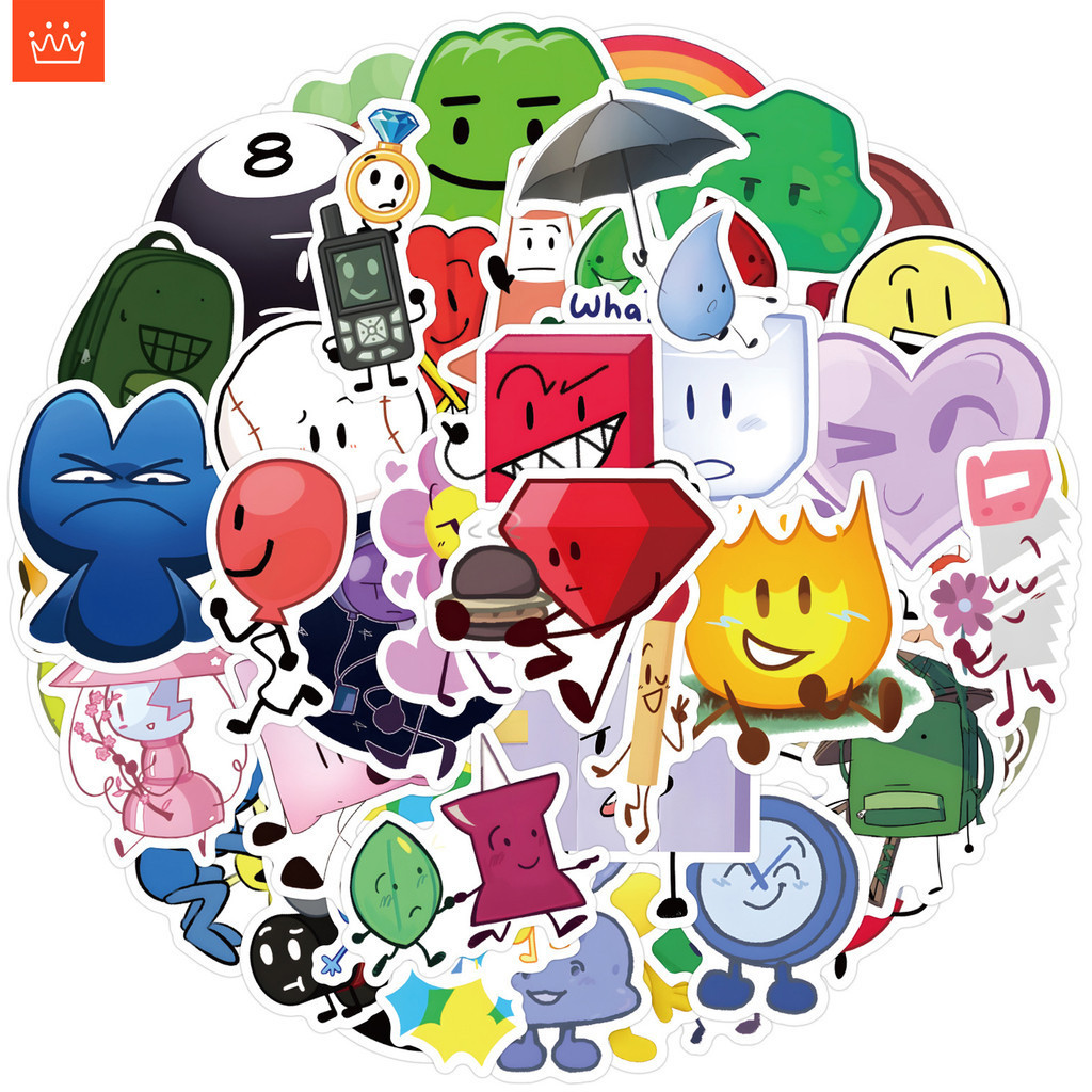 J· Battle for Dream Island Stickers Set Cartoon Graffiti Waterproof ...