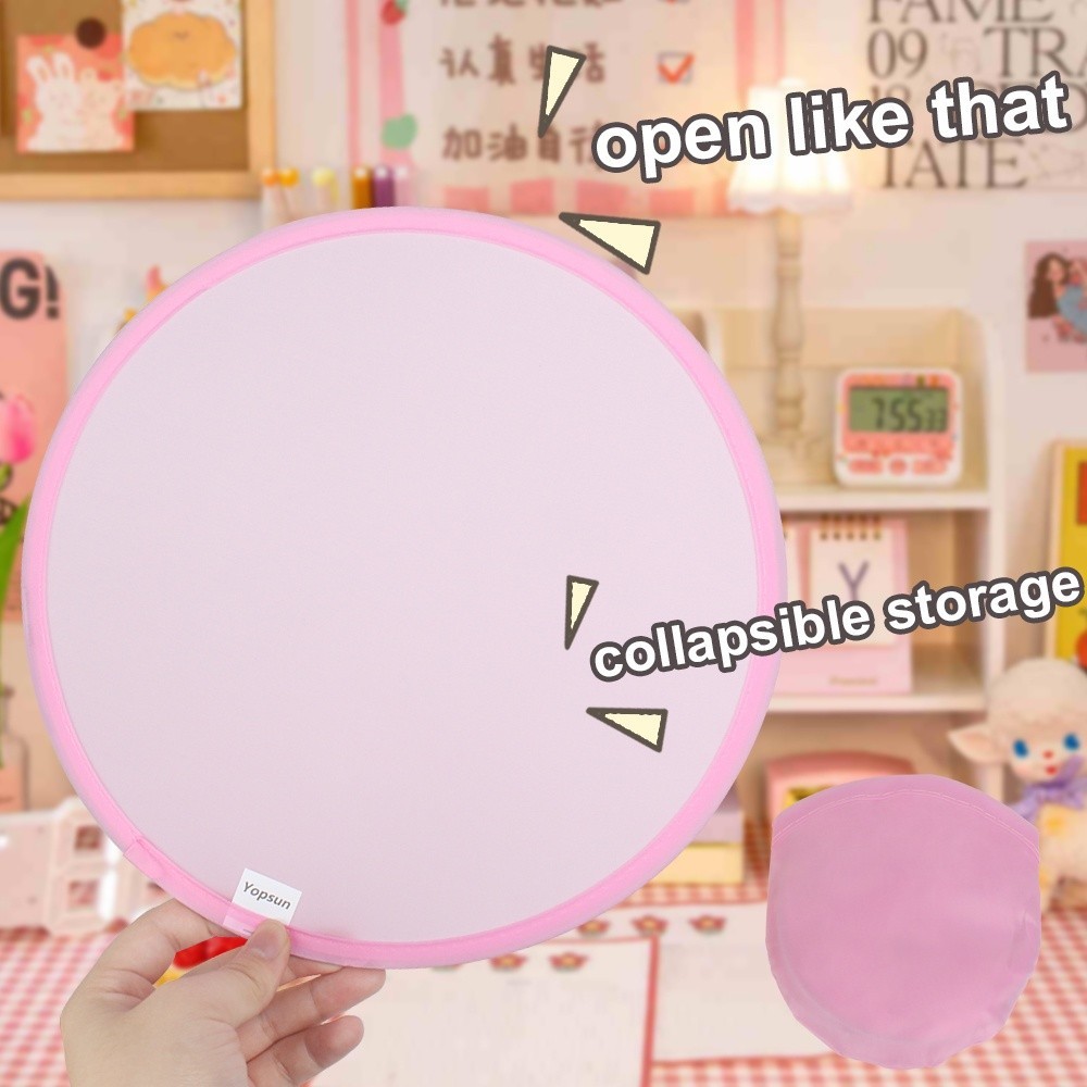 Blank Round Fan Printable Foldable (100pcs) High Quality Yopsun Brand ...