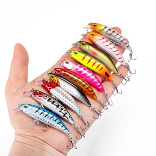 1PC Laser Fishing Lure 7cm/8g Slow Sinking Minnow Bait Casting Lure 3D Eyes Pencil Fishing Baits ...