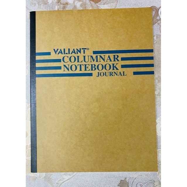 Valiant kraft Columnar journal notebook (2columnal) | Shopee Philippines