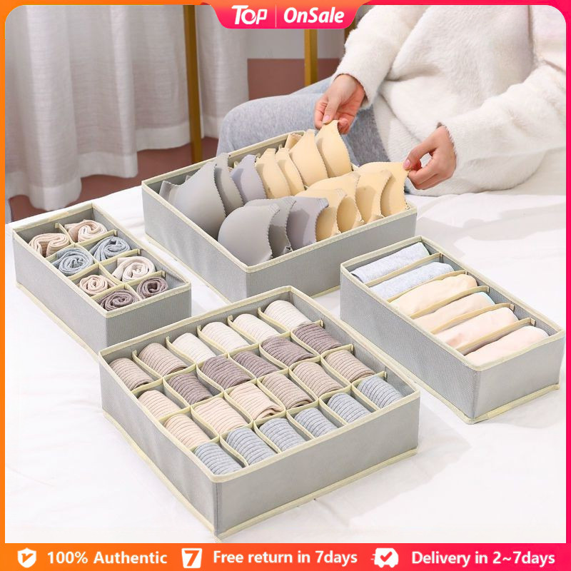 Storage Box Divider Pantyhose Bra Storage Box Underwear Storage Drawer ...