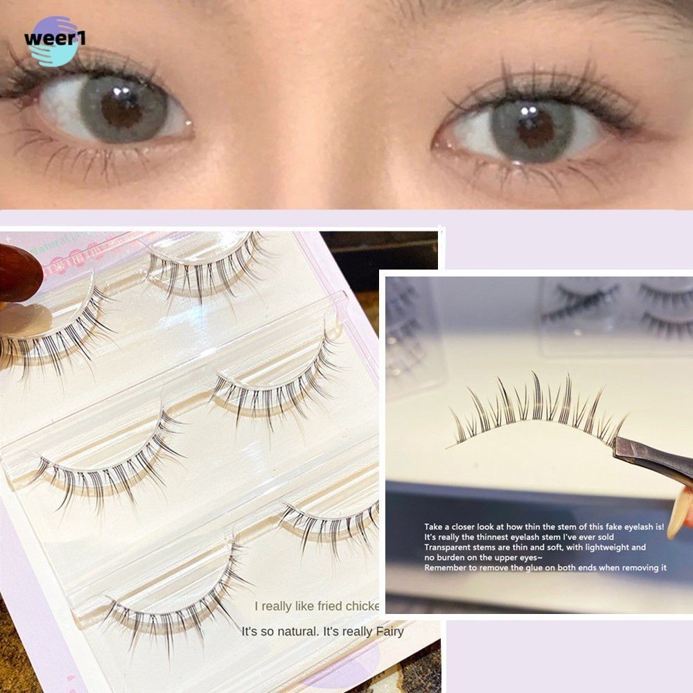 False Eyelashes Cartoon Eyelash Supernatural Fairy 3 Rows weer1 ...