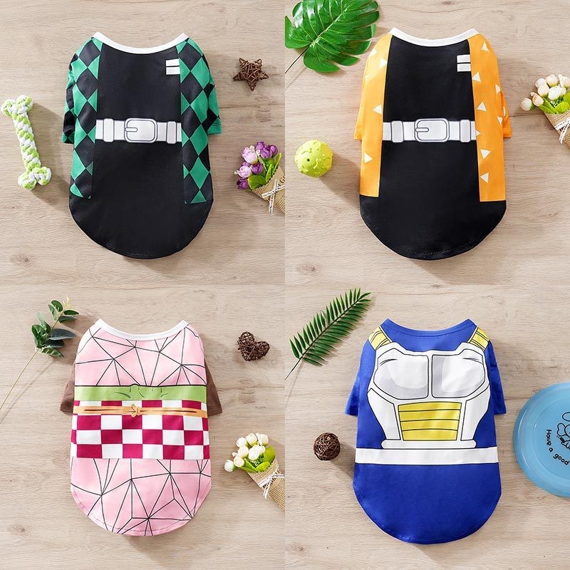Pet Costume Cat Dog Casual Cool Street Demon Slayer Puppy Clothes ...