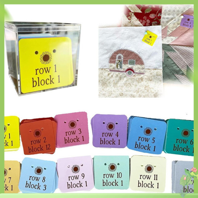 MY Quilt Block Markers, Sewing Marker With Pinhole, 12 Sewing Markers ...