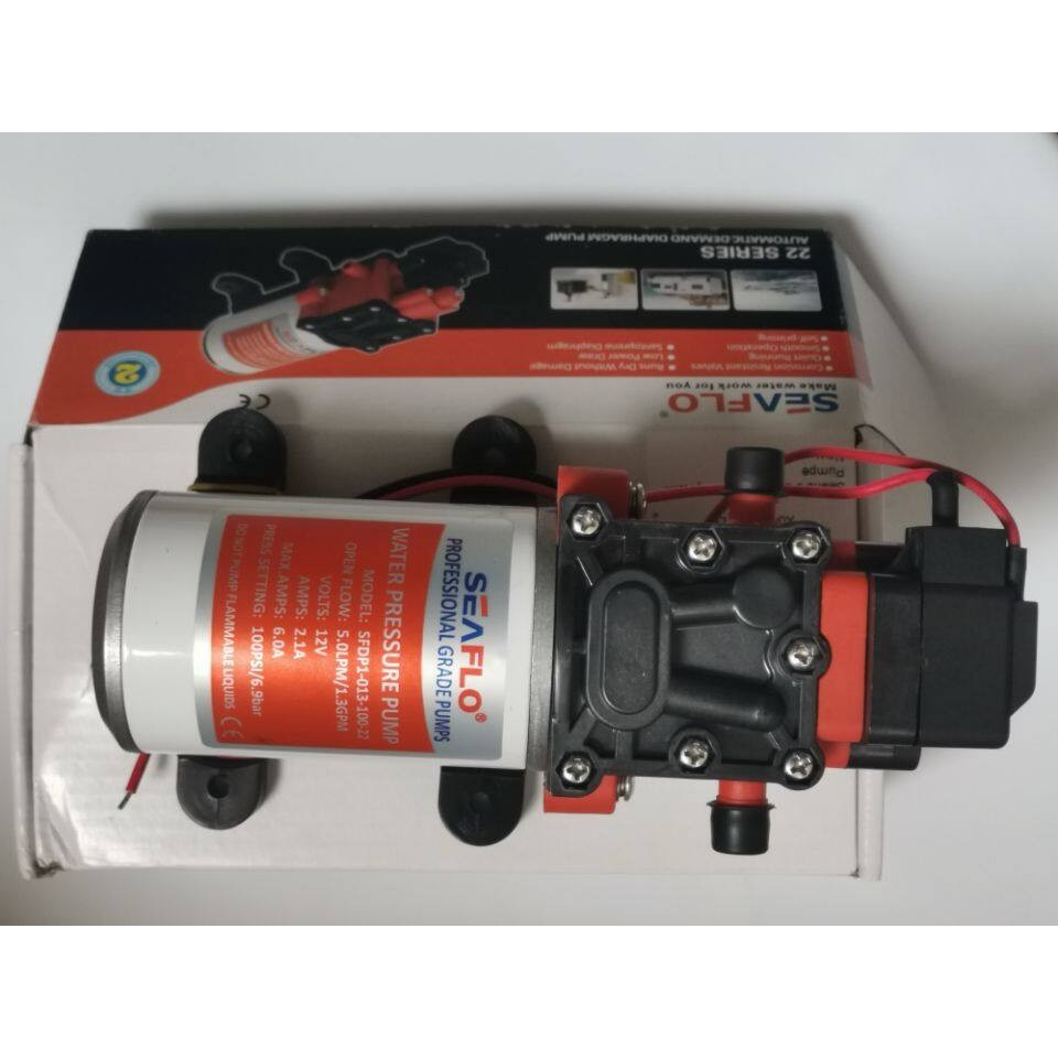 SEAFLO 22 Series 12V/24V 2.0-5.0LPM 17-120PSI Diaphragm Pump Marine ...