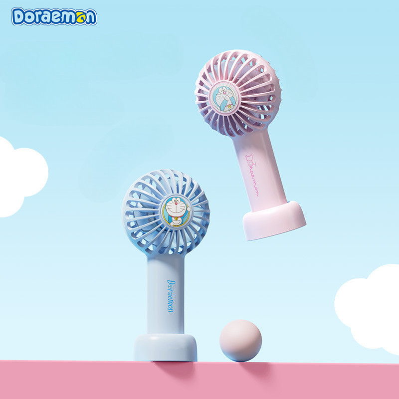 Rock Doraemon Co-branded YW-DC03 Three Gears Handheld Desktop Small Fan ...