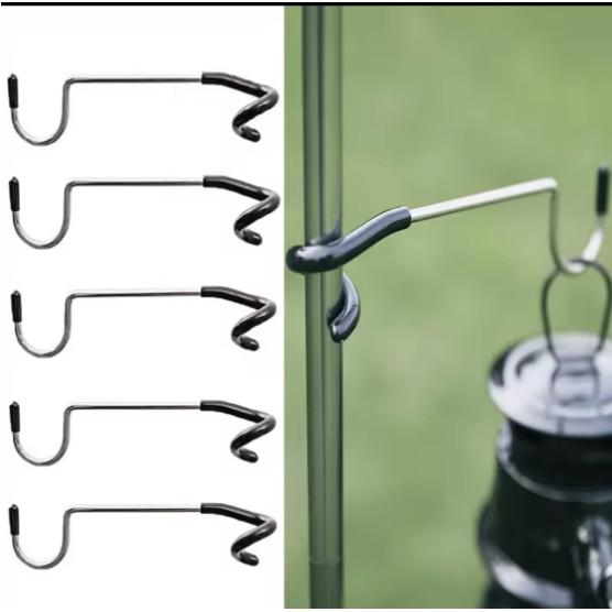 Hanger Hook Two-Way Pole Holder Light Portable Camping Lantern Hanger ...