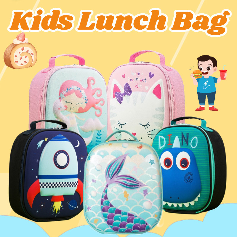 【COD】Kids Lunch Bag Travel Bag Cartoon Insulated Thermal Lunch Box ...