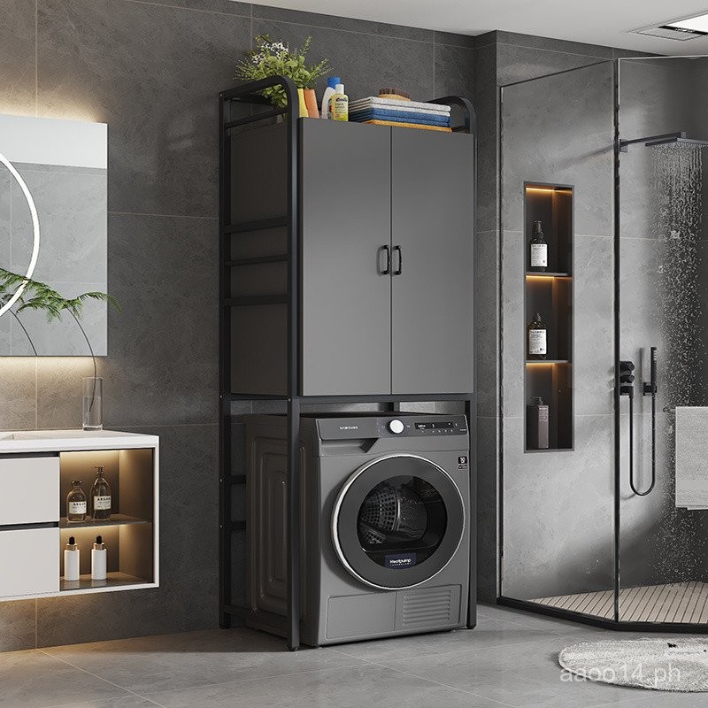 Washing Machine Storage Rack Balcony Drum Floor Storage Cabinet ...