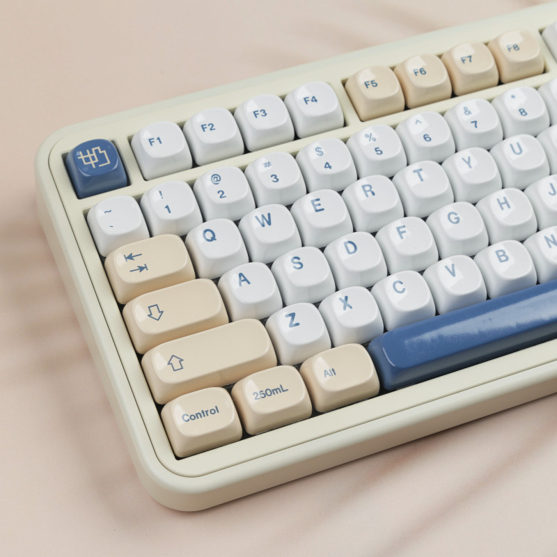 Soymilk Keycaps Imitation Ceramic Keycaps MOA Profile DYE-SUB Smooth ...