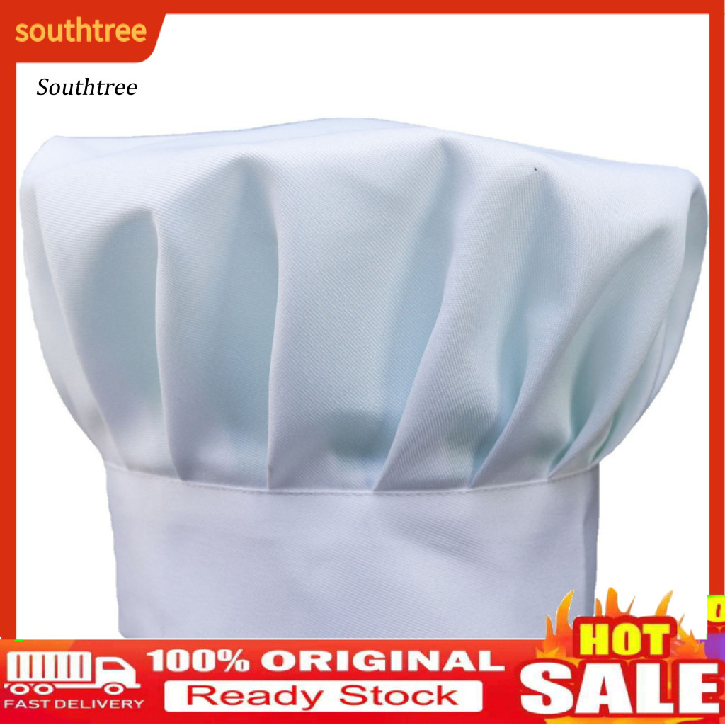 SOU_ Restaurant Staff Chef Hat Anti Hair Loss Hat Professional Chef Hat ...