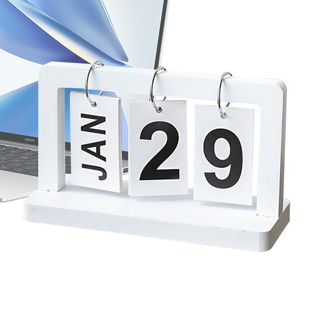 Perpetual Calendar Desk Reusable Calendar for Desk Large Display ...