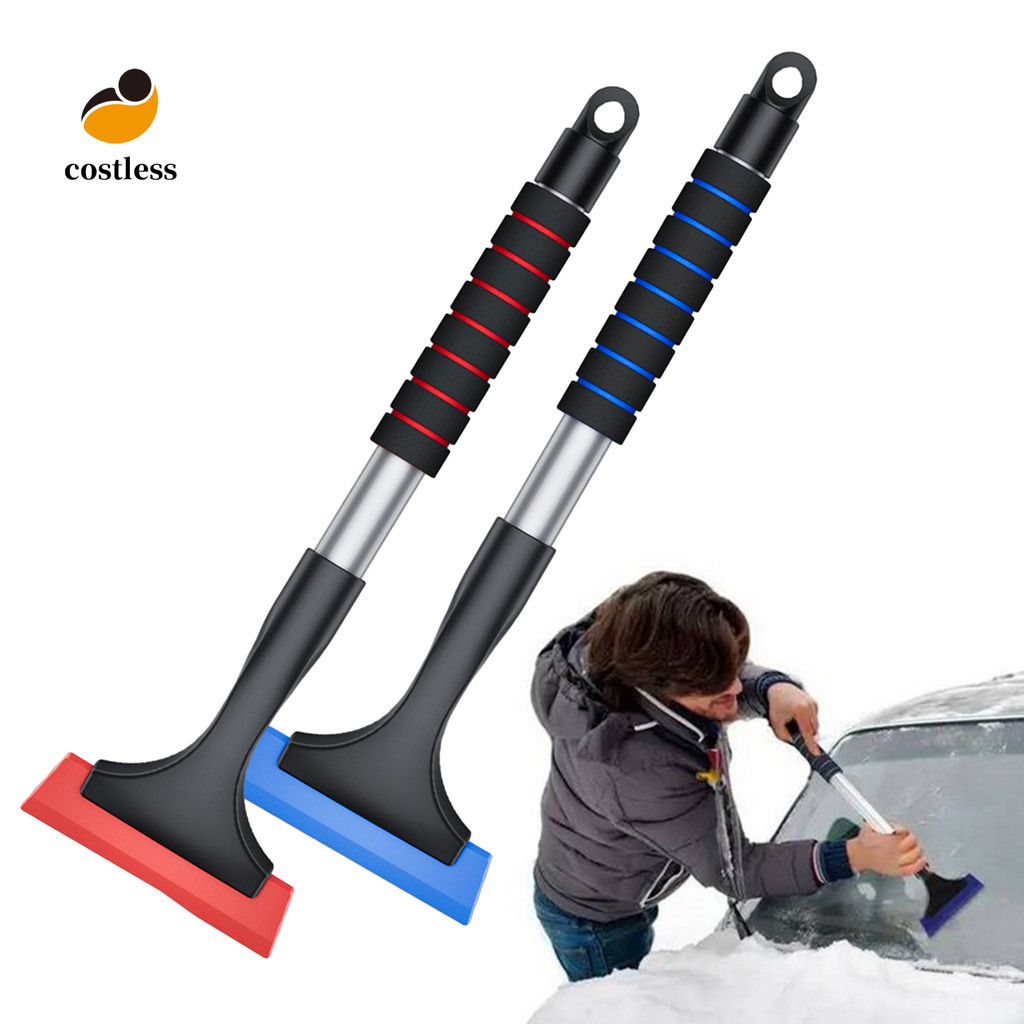 COL Extendable Glass Snow Shovel for Car Retractable Handle Ice Scraper ...