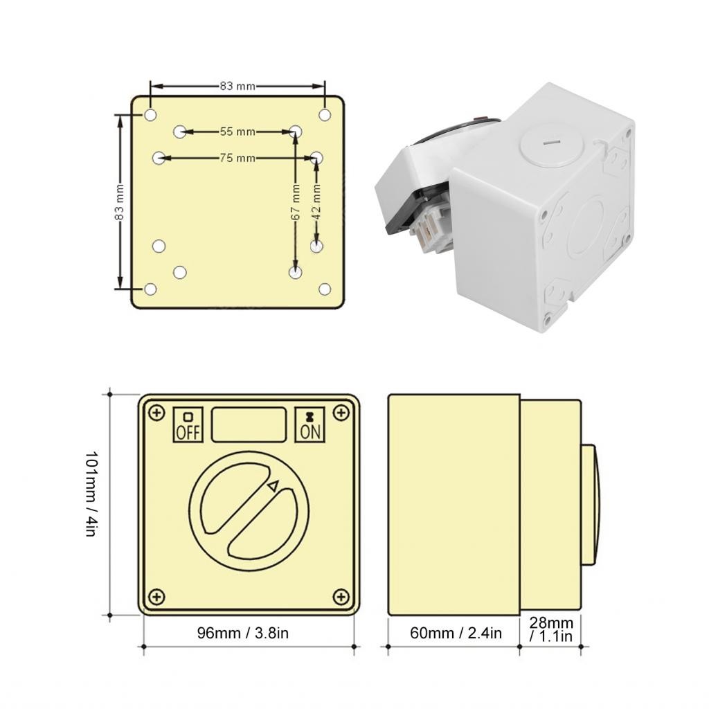 Superparis Switch 500V Outdoor Power Isolator On-Off Rotary Control ...