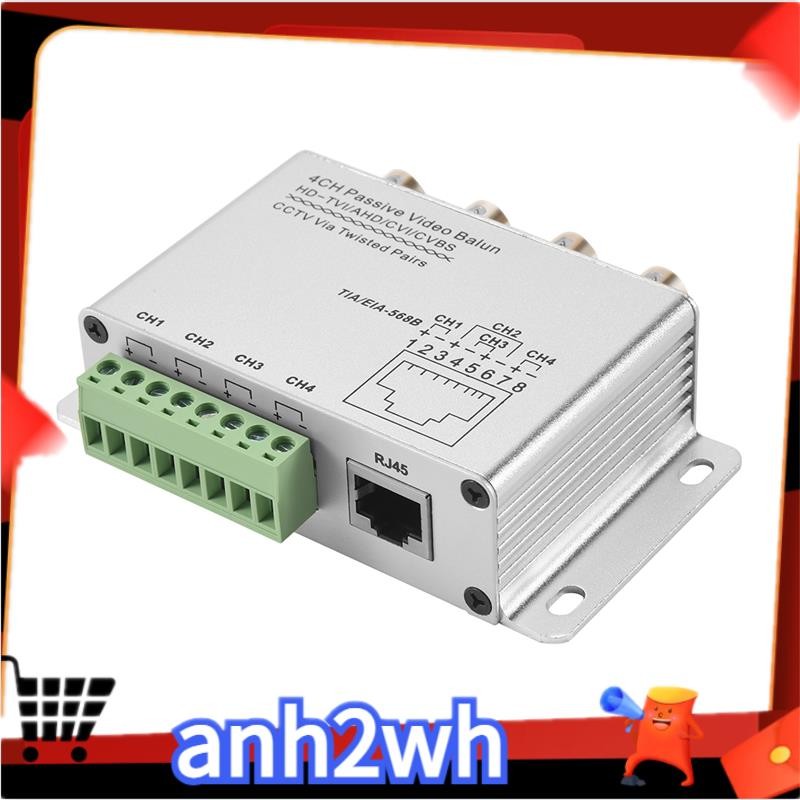 【A-NH】UTP 4 Channel Passive Video Balun Transceiver | Shopee Philippines