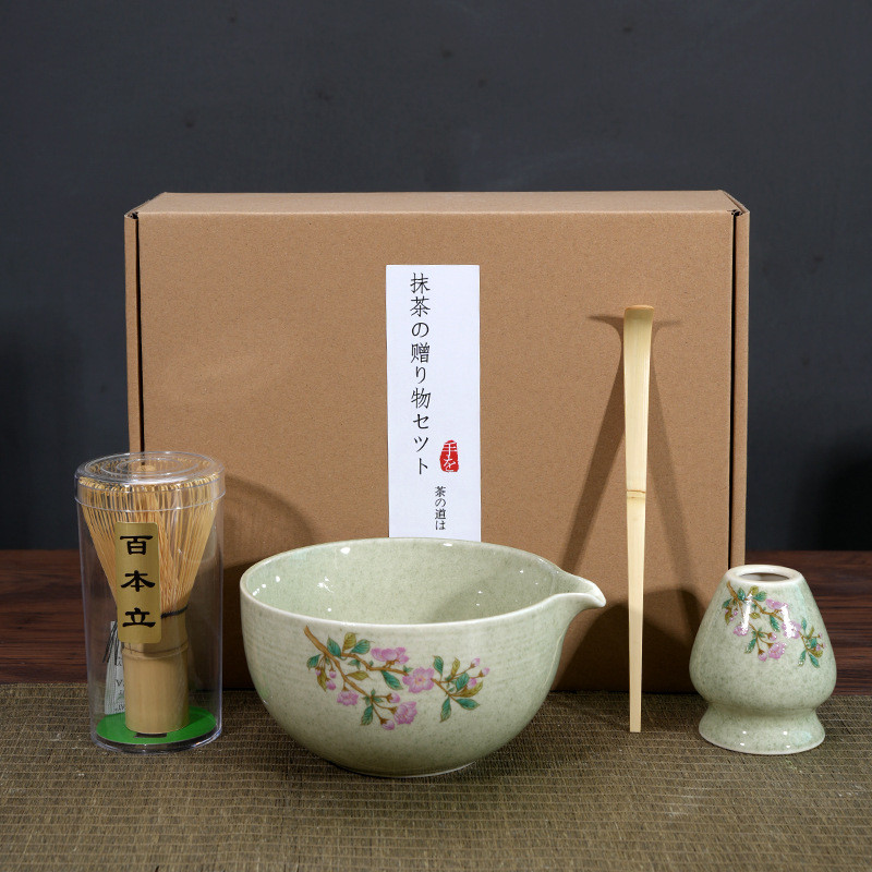 Matcha Tea Set6Set Matcha Bowl with Spout Matcha Brush Holder Tea Spoon ...