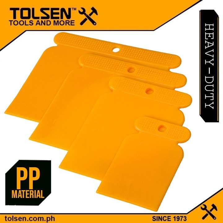 Tolsen 4pcs Scraper Putty Set Paleta [ONLINE EXCLUSIVE] (50, 80, 100 ...