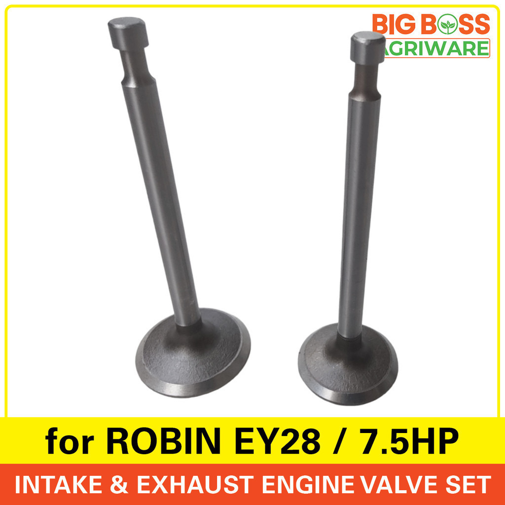 BBA Intake & Exhaust Engine Valve Set for Robin EY28 - 7.5HP 4-Stroke ...
