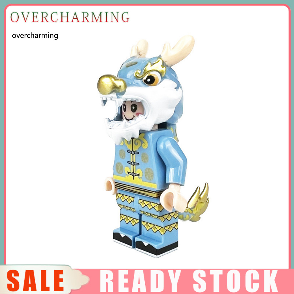 45cm Dragon-Man Minifigure Chinese Style Lovely Dragon Dance Miniature ...