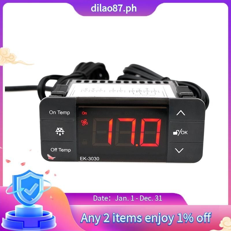 1 Piece Digital Temperature Controller Thermostat Sensor Refrigeration ...