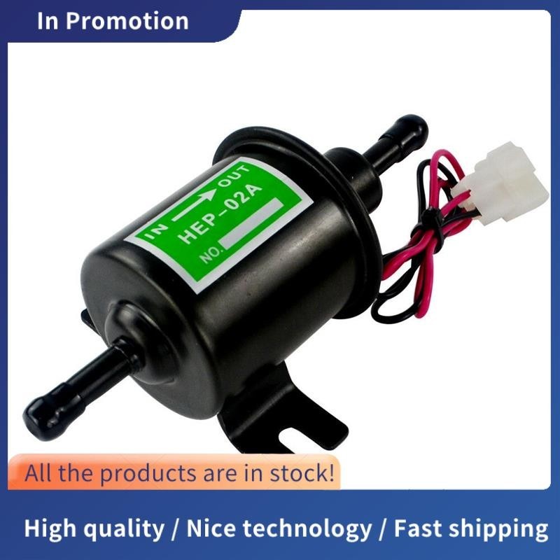 Universal 12V Heavy Duty Electric Fuel Pump Metal Solid Petrol Inline ...