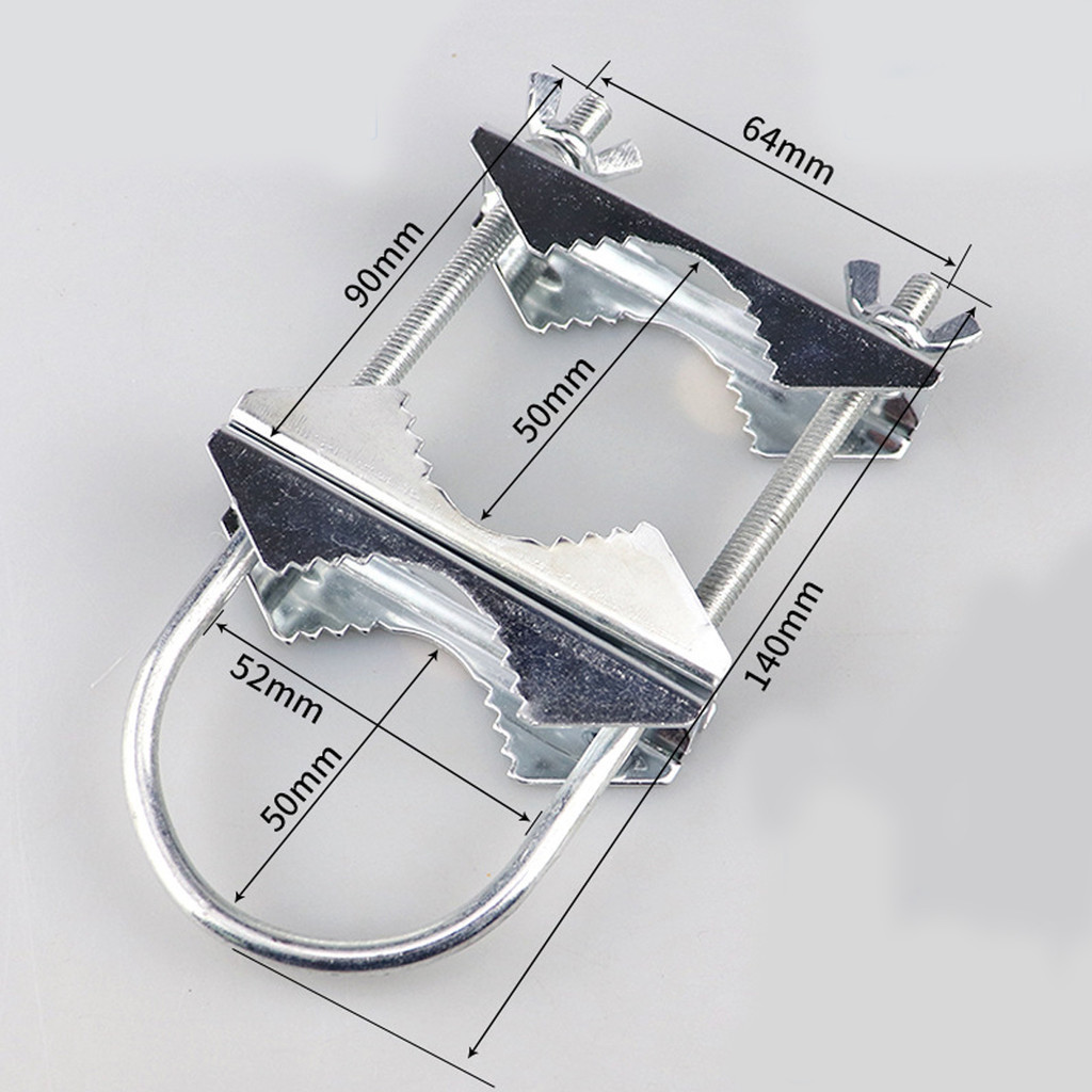U Bracket Pipe Clamp Double Antenna Mast Clamp U Bolt Clamp Holder for ...