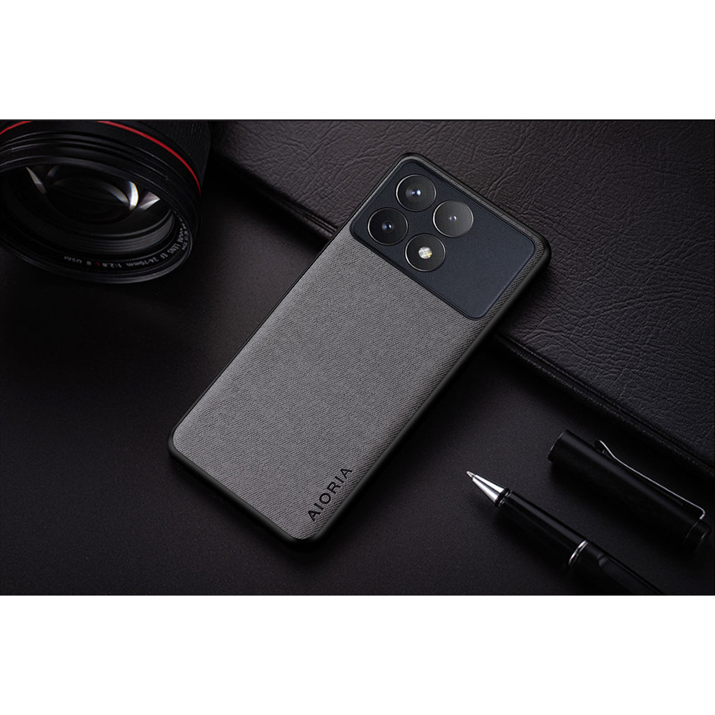 Case For POCO X6 M6 Pro 4G lightweight durable textile leather cover ...