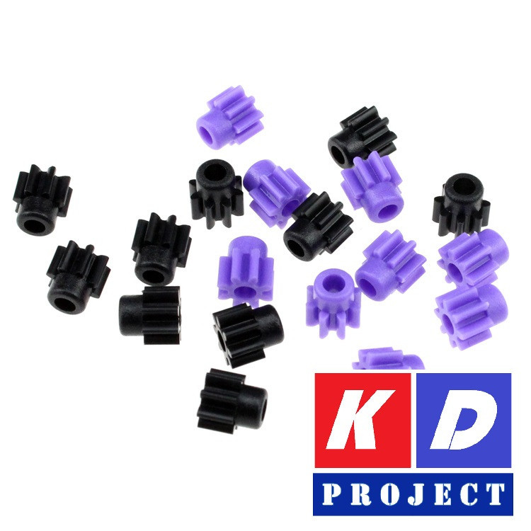 Mini 4wd parts 8T motor gear pinion gear violet and black 10pcs KD ...