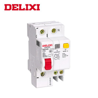 DELIXI RCBO DZ47sLE DZ47LE 1P+N 2P 3P 3P+N 4P Plus N C Type 10A to 63A Residual Current Circuit ...