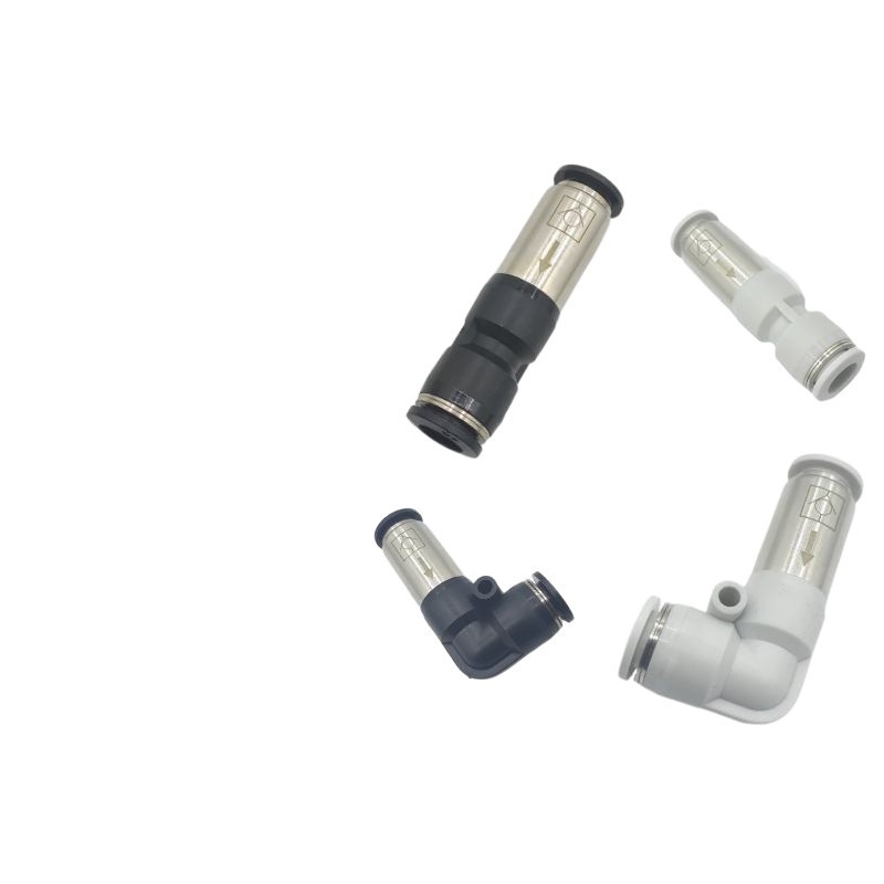 ♣ Pneumatic quick insertion tube straight through one-way check valve ...