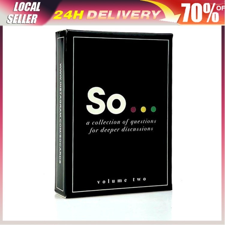 So Card Question Card Game 52 Deep Conversation cards for Kids Family ...