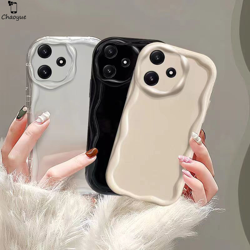 Wave Cream Pattern Soft Phone Case For Redmi 14C 13 13C 12 12C 10 10C 10A 9 9C 9A 9T A1 A1+ A2 ...