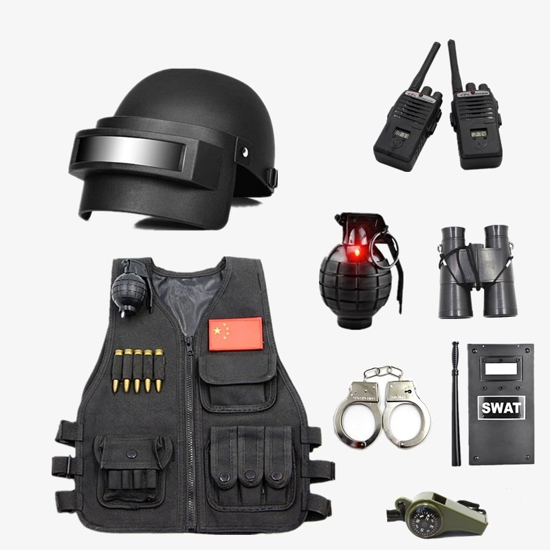 Children's Role-Playing Small Traffic Police Uniform Reflective Vest ...