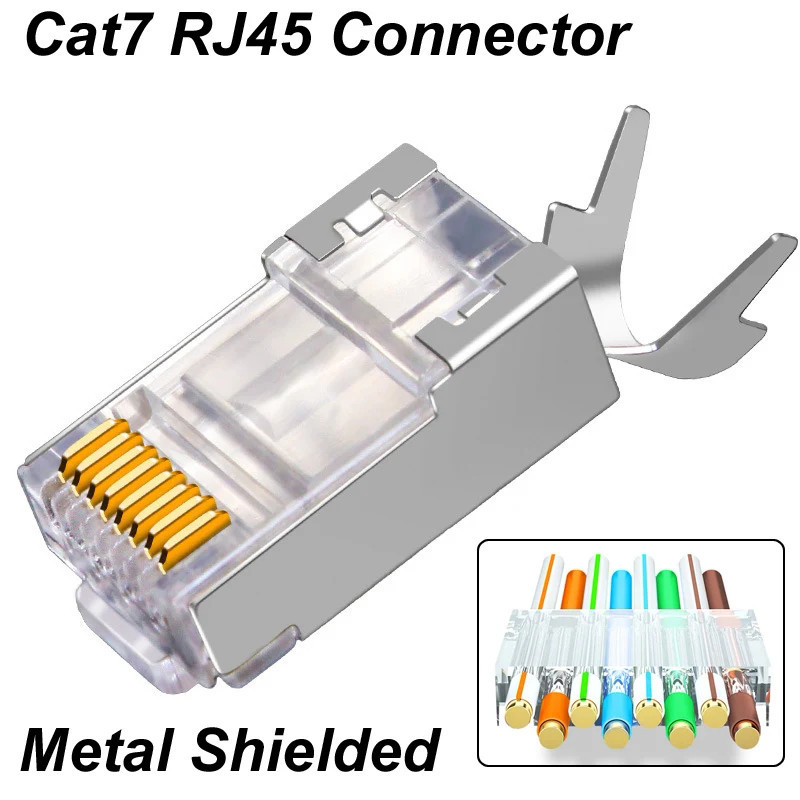 Network Connector - Interface Connector - Cat7 Crystal Head - RJ45 ...