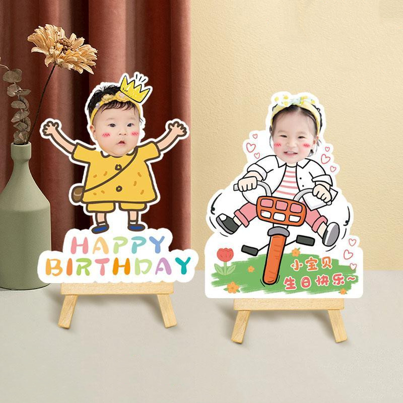 Customized Baby's Birthday Display Rack Caricature Birthday Holder ...