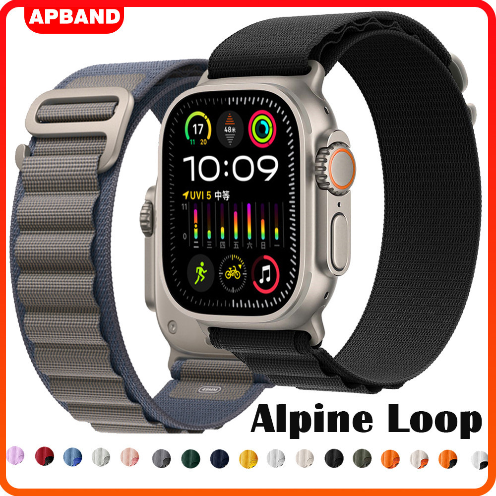 Alpine Loop Nylon Band Smart Watch Strap Iwatch Ultra 3 2 49 46 44 40 ...