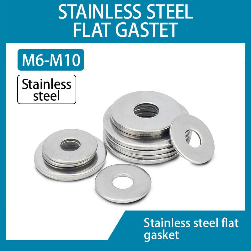 [Quick Shipment] 304 Extra Large Thick Washer Stainless Steel Washer Round Washer Flat Washer M6 ...