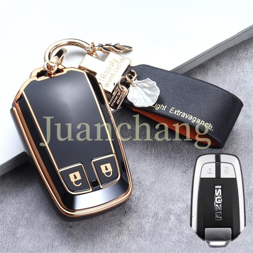 TPU Key Case Car Remote Cover Fob with Keychain for ISUZU X Series Dmax ...