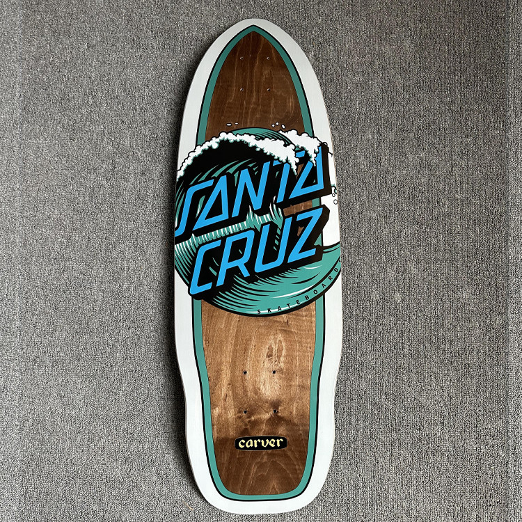 American Carver Classic Board {Ocean Wave} Santa Cruz Professional Land ...
