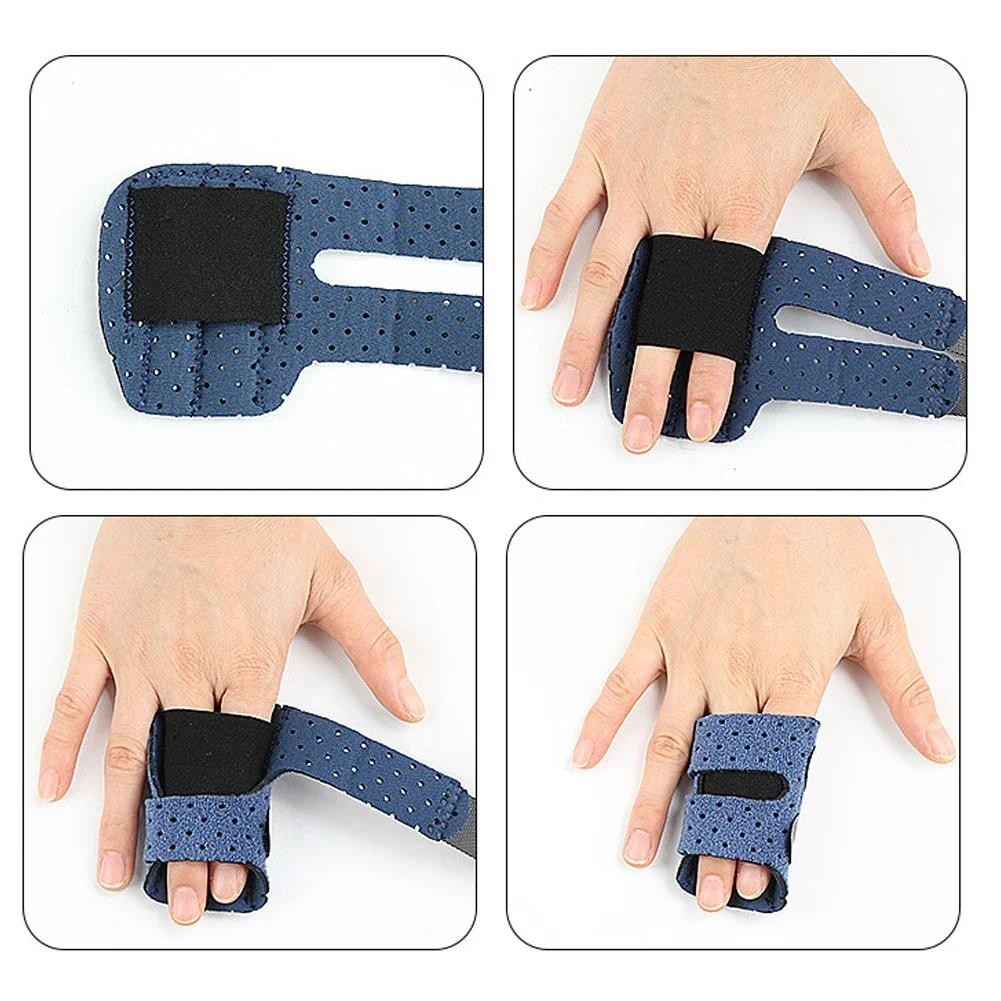 1pcs Pain Relief 2-Fingers Fixing Splint Aluminum Strip Straighten ...