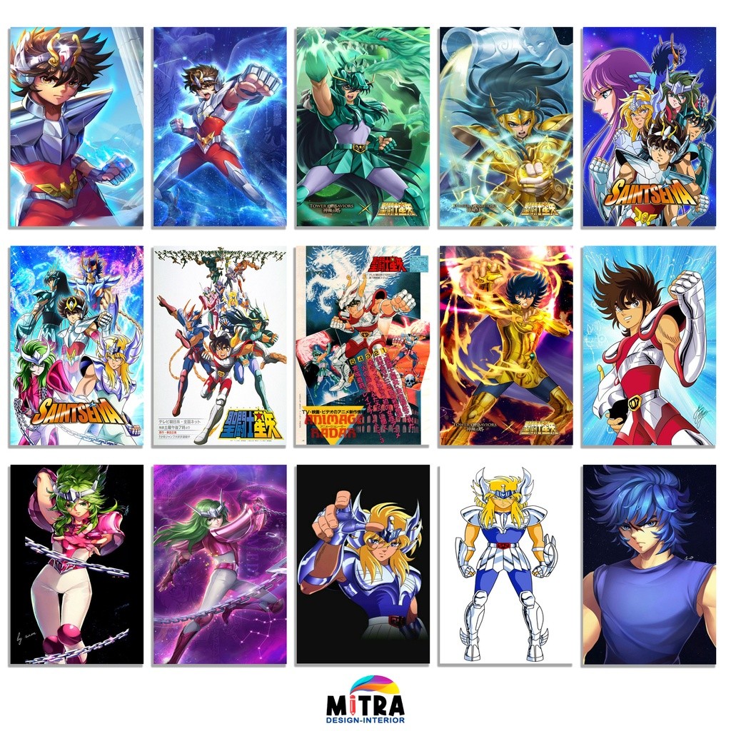 Wall decoration Walldecor Saint Seiya anime wooden Poster Room Display ...