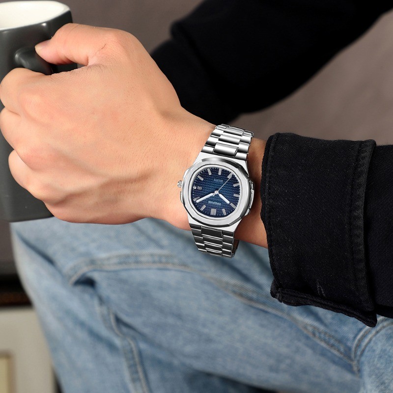 Men's Watch, Parrot Patek Steel Strap Watch | Shopee Philippines